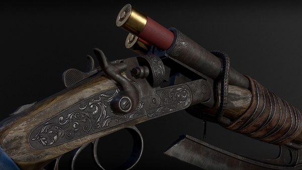Fusil De Chasse Scié Fusil Canon Scié Pedersoli Howdah 45LC/410