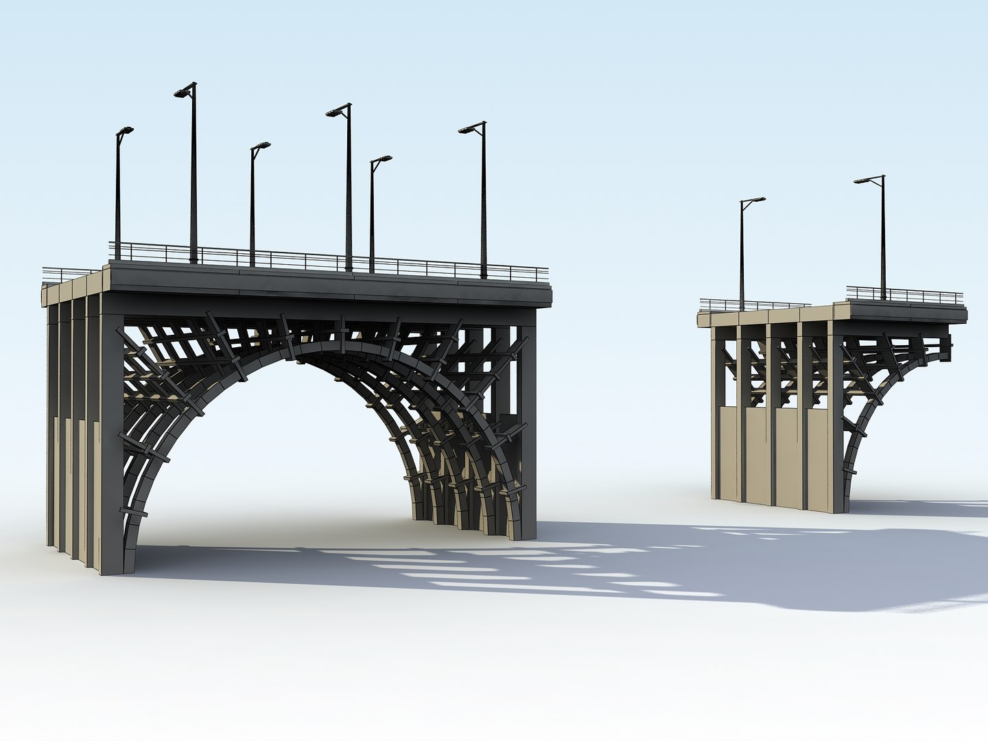 3d Bridge Modules Model