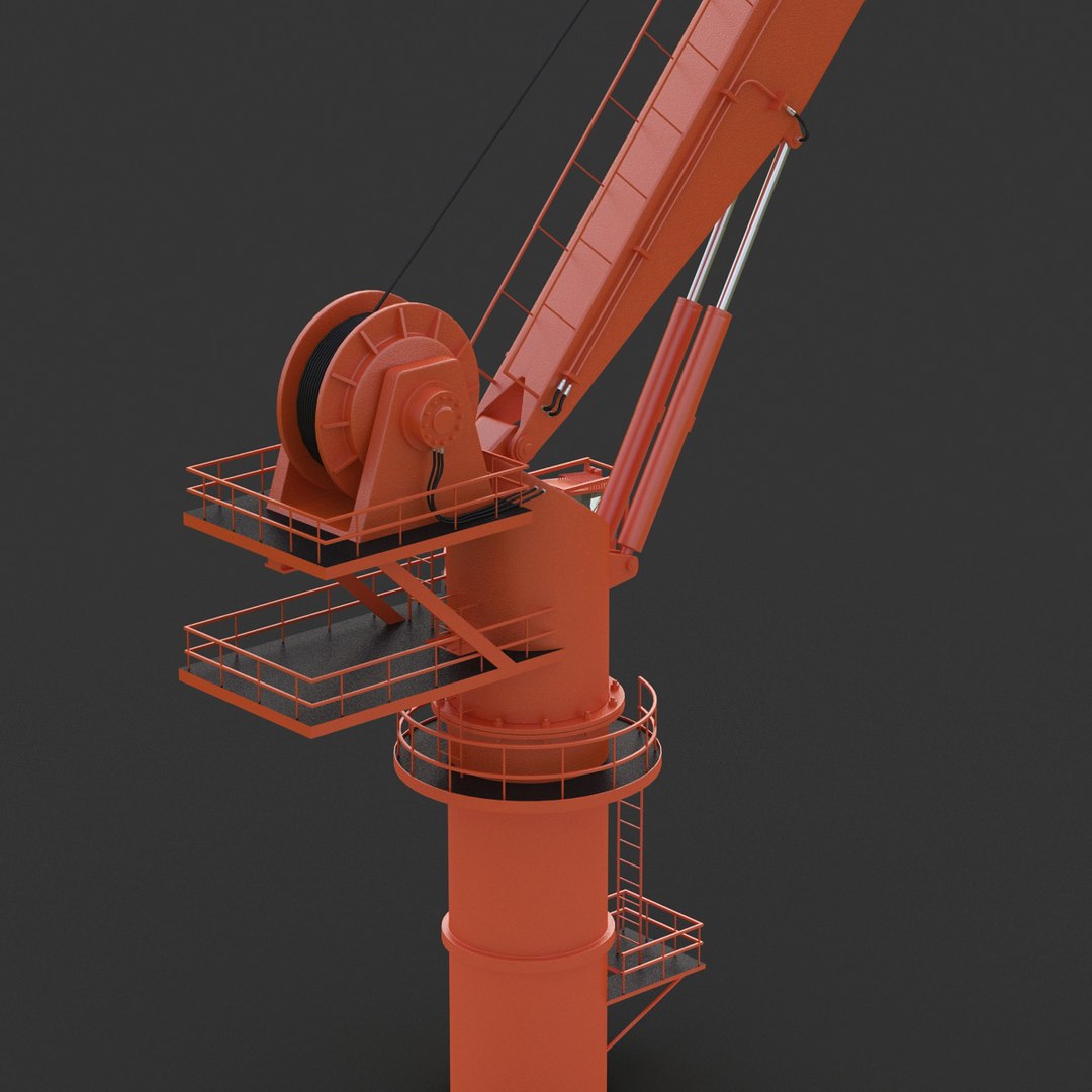 Knuckleboom Crane 3d Max