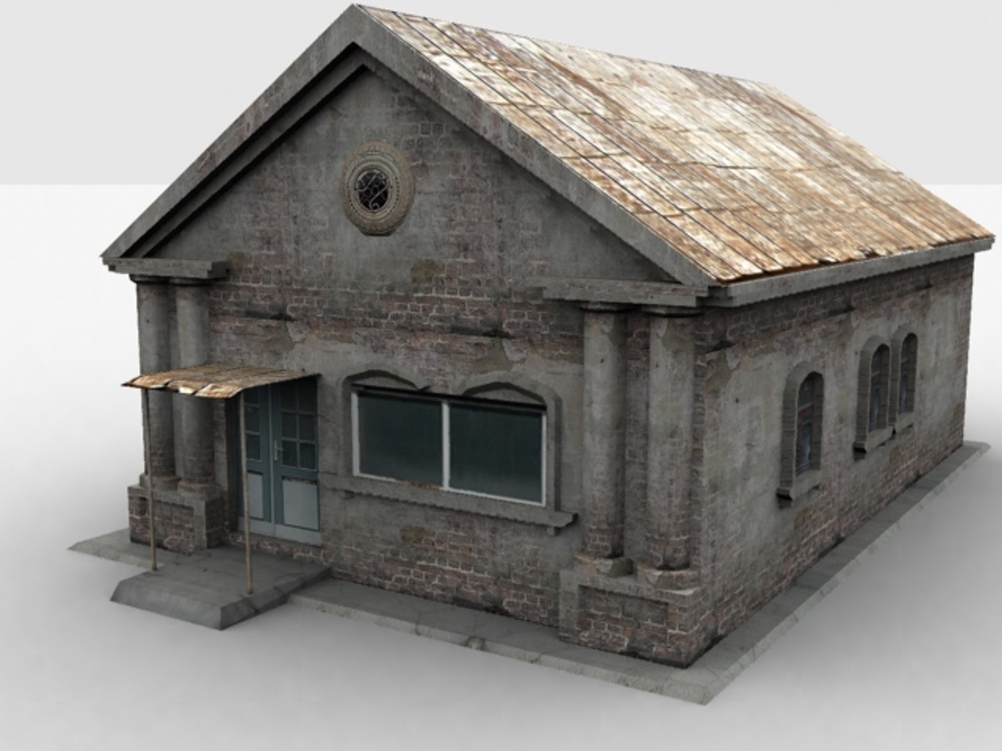 low-poly house 3d max