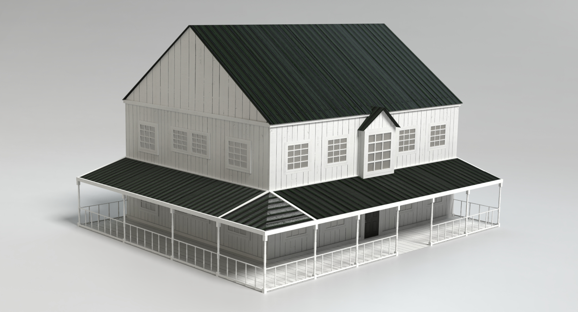 Farmhouse Farm House 3D Model - TurboSquid 1272958