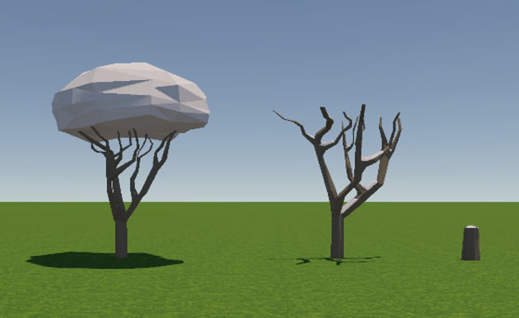 Minimalism Low-Poly Trees Pack Model - TurboSquid 2367288