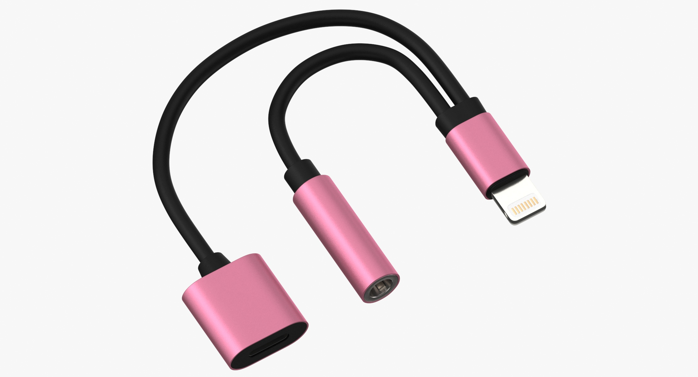 3D lightning jack aux adapter - TurboSquid 1508673