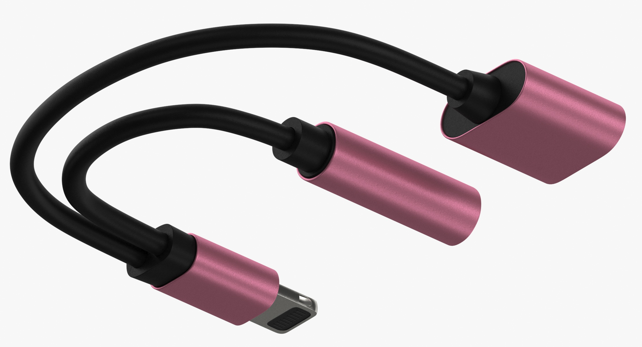 3D lightning jack aux adapter - TurboSquid 1508673