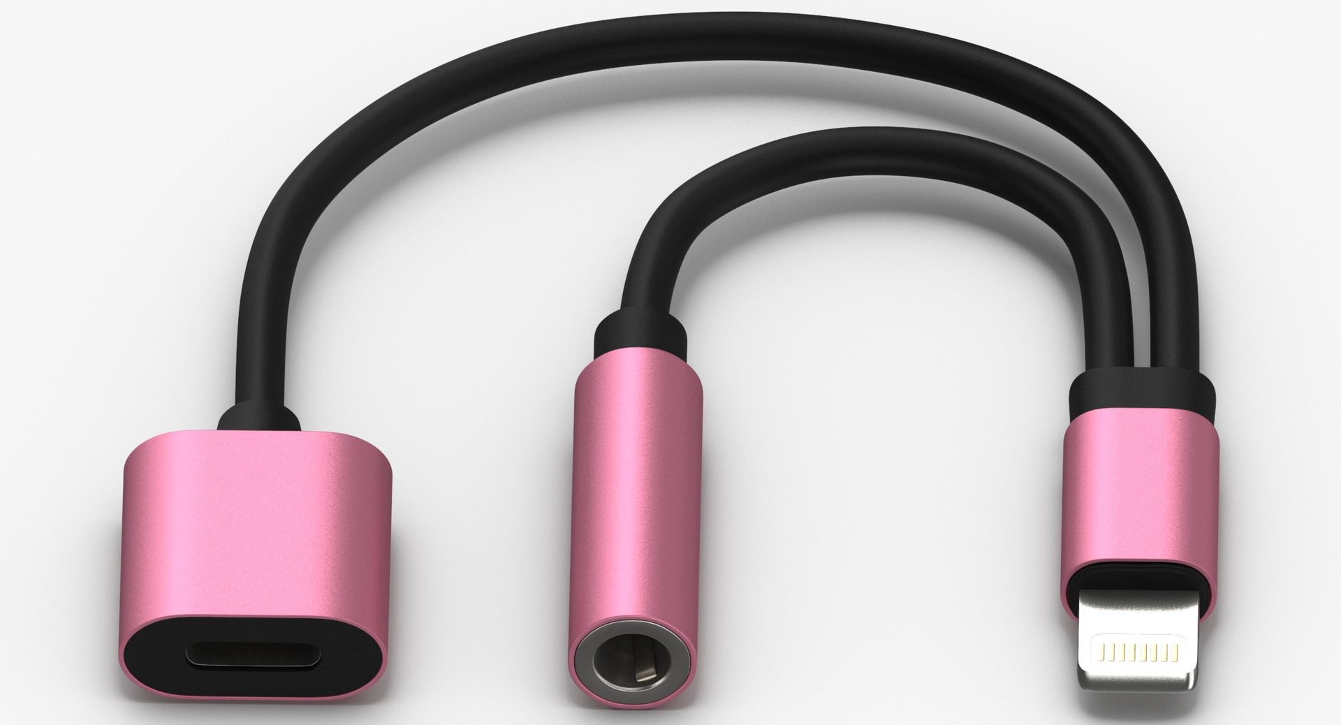 3D lightning jack aux adapter - TurboSquid 1508673