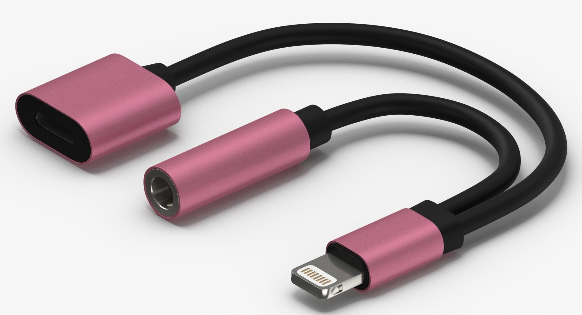 3D Lightning Jack Aux Adapter - TurboSquid 1508673