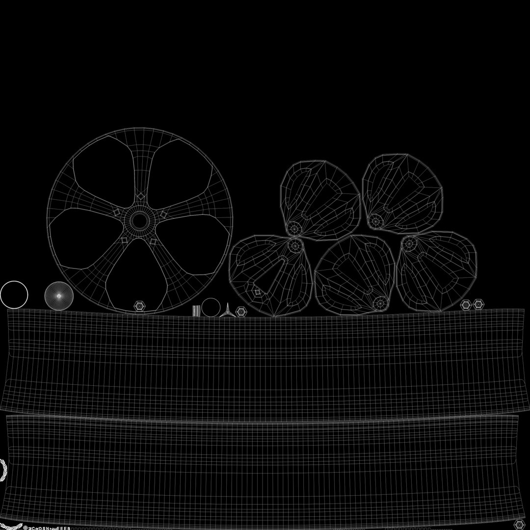 3D Mercedes-Benz GLB SUV Rim 001 Model - TurboSquid 1990704