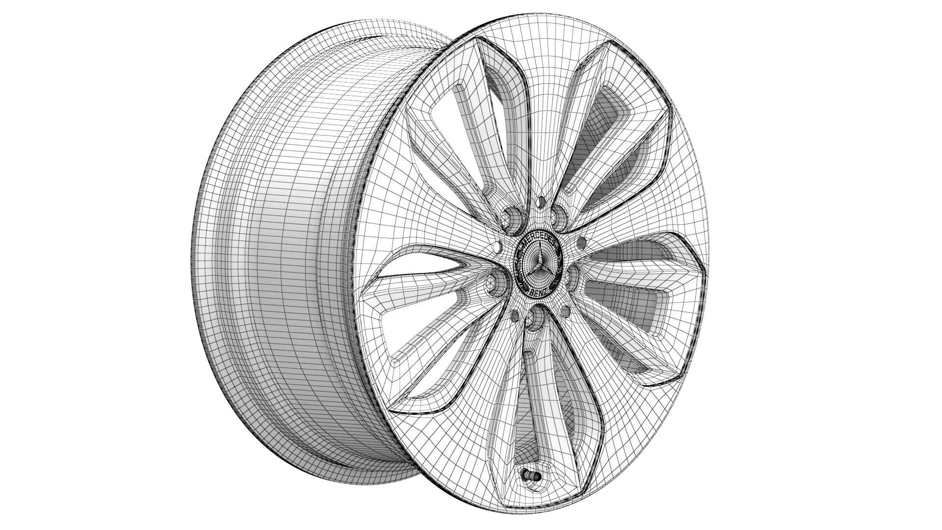 3D Mercedes-Benz GLB SUV Rim 001 Model - TurboSquid 1990704