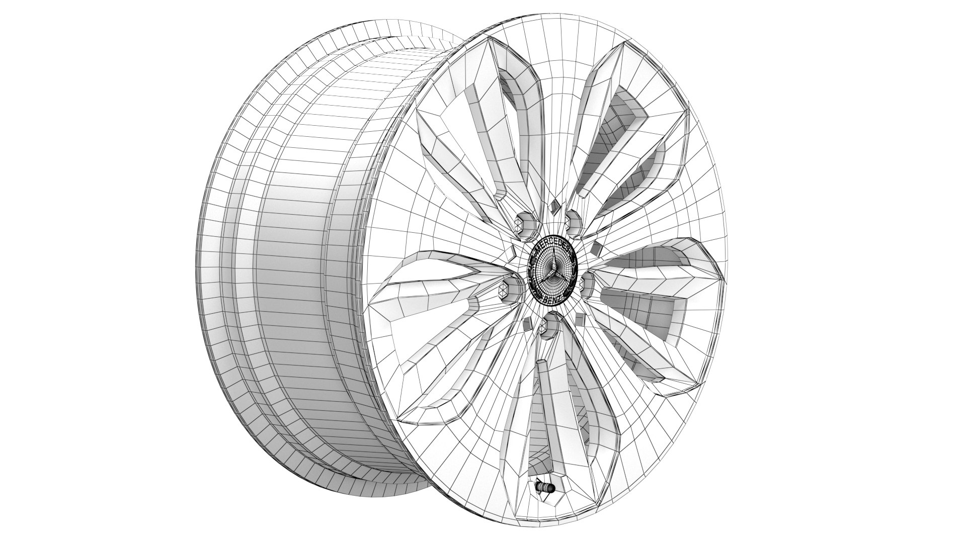 3D Mercedes-Benz GLB SUV Rim 001 Model - TurboSquid 1990704