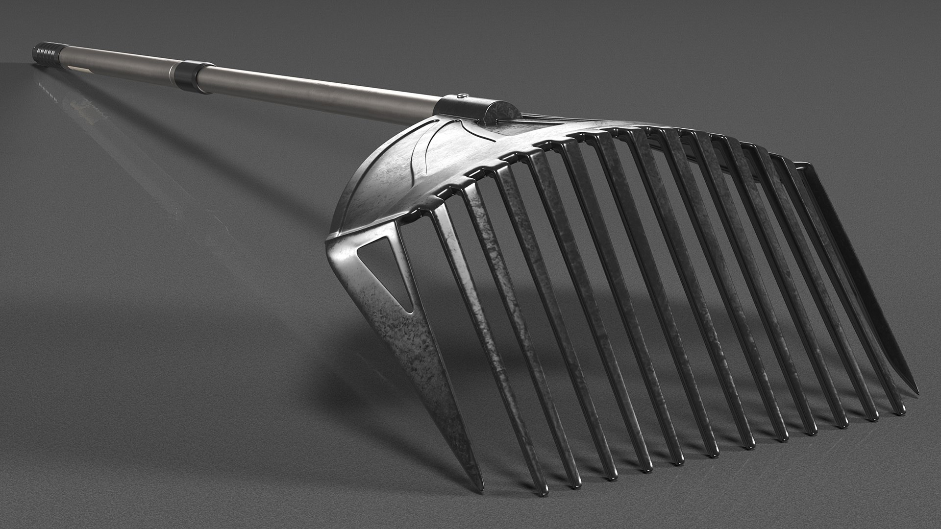 Mltools Combined Rake Shovel Model - TurboSquid 1685643