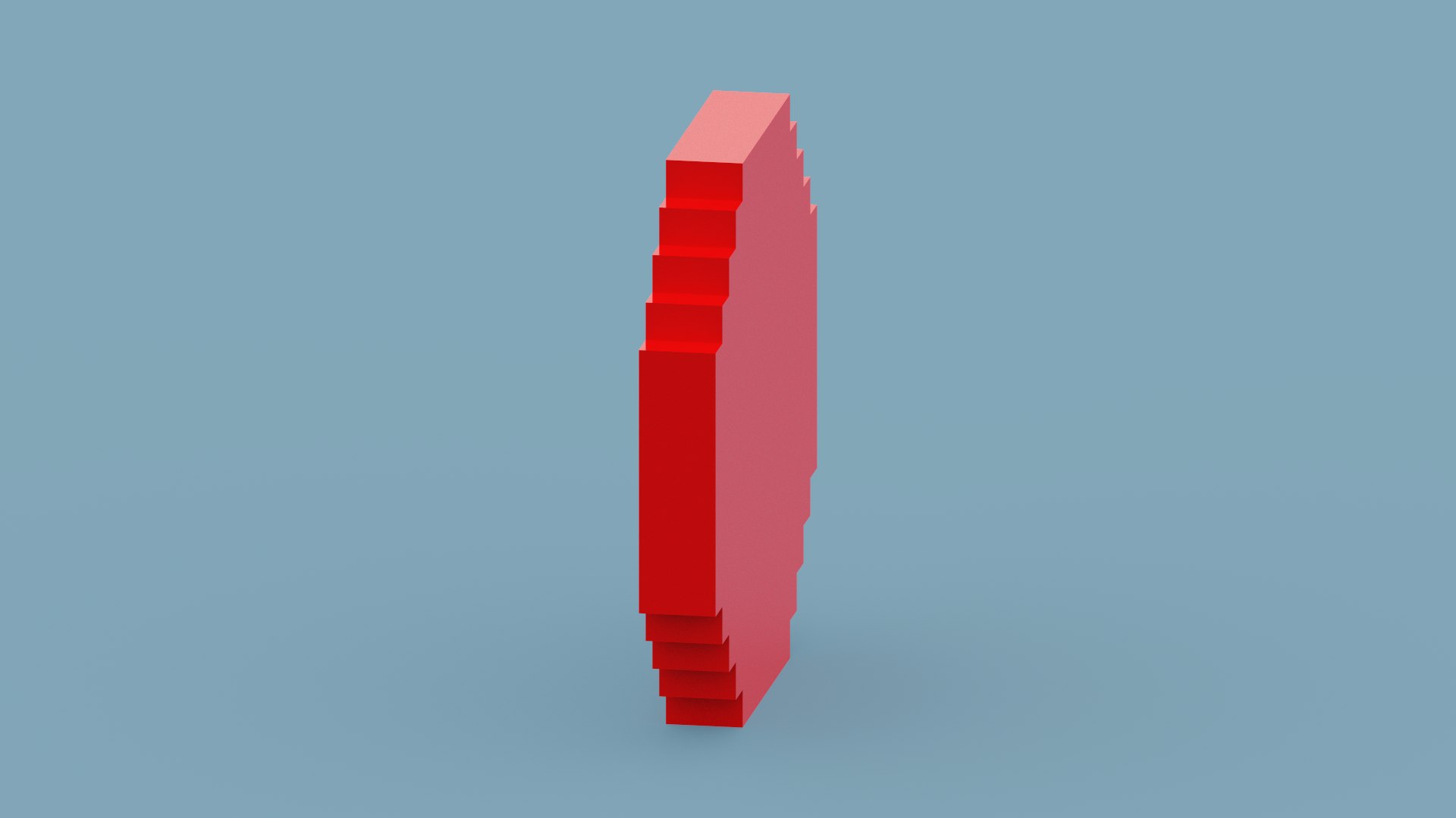 3D Voxel Red Clock Model - TurboSquid 1979641