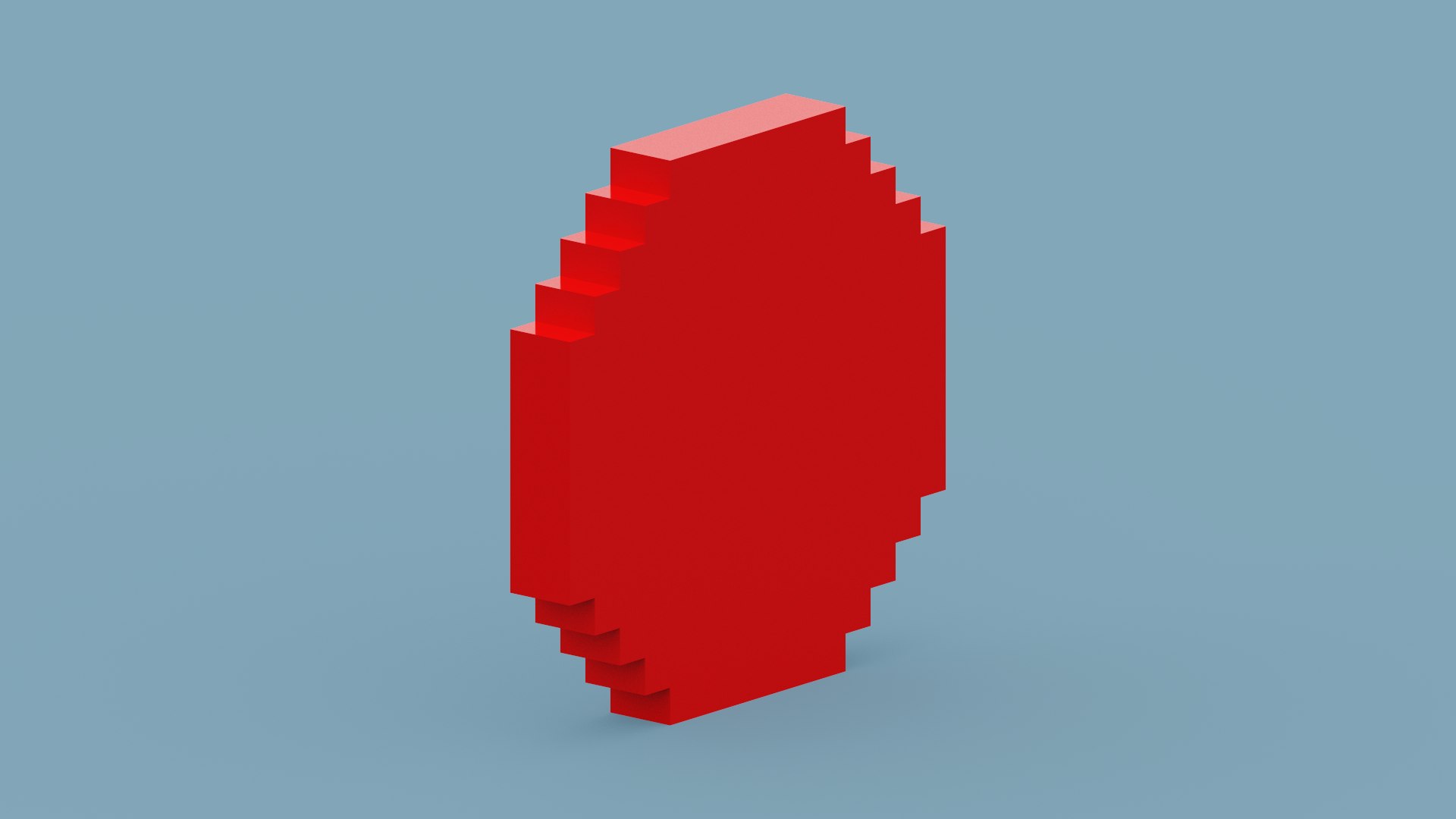 3D Voxel Red Clock Model - TurboSquid 1979641