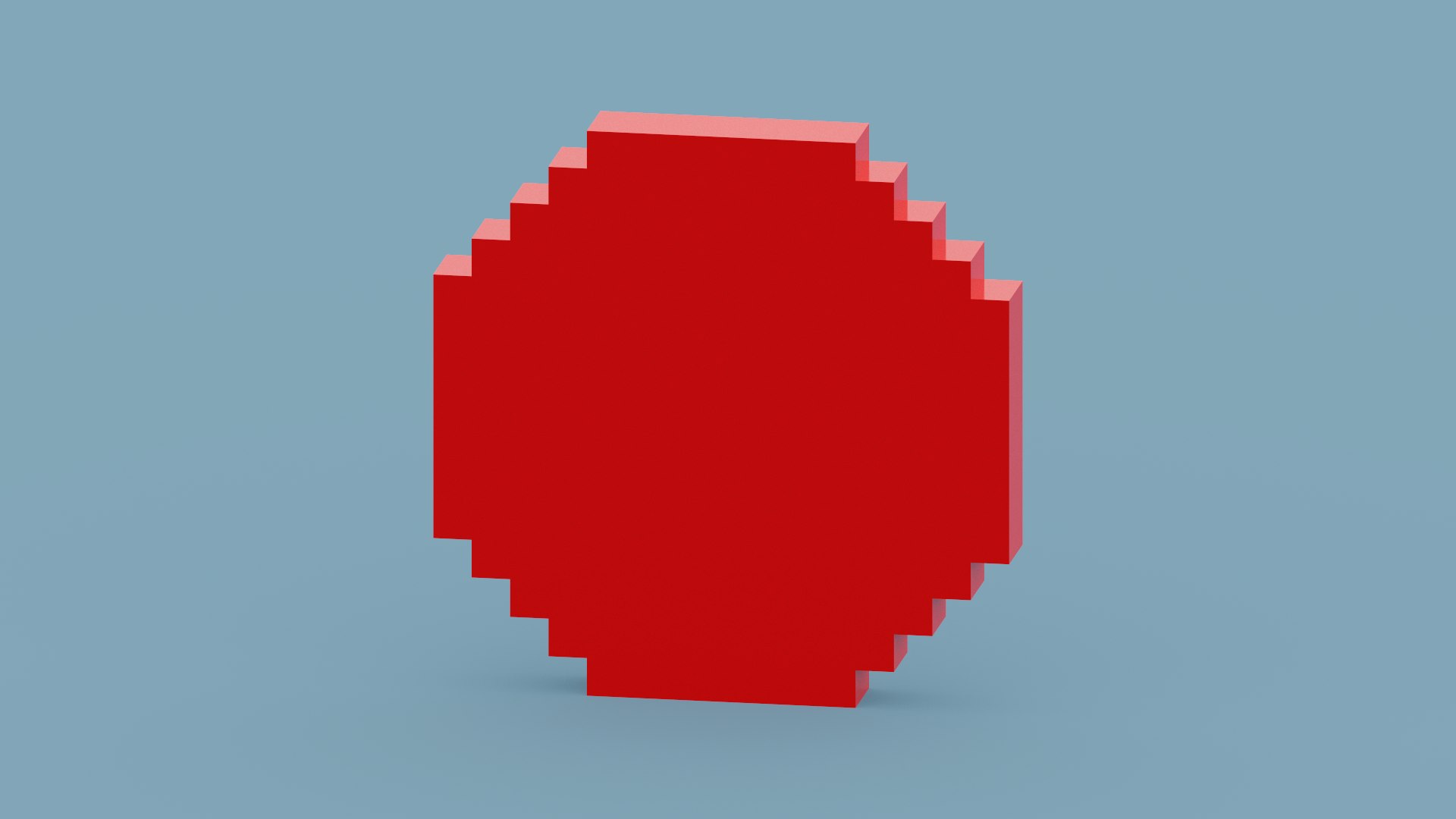 3D Voxel Red Clock Model - TurboSquid 1979641