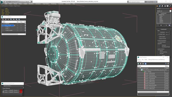 3D space module science laboratory model - TurboSquid 1509542