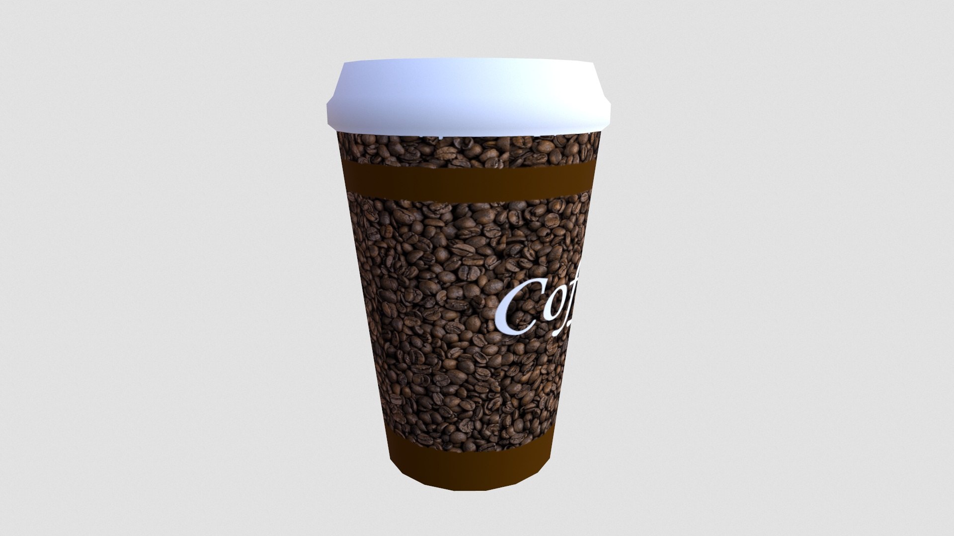 3D Coffee Beans Cup - TurboSquid 2331167