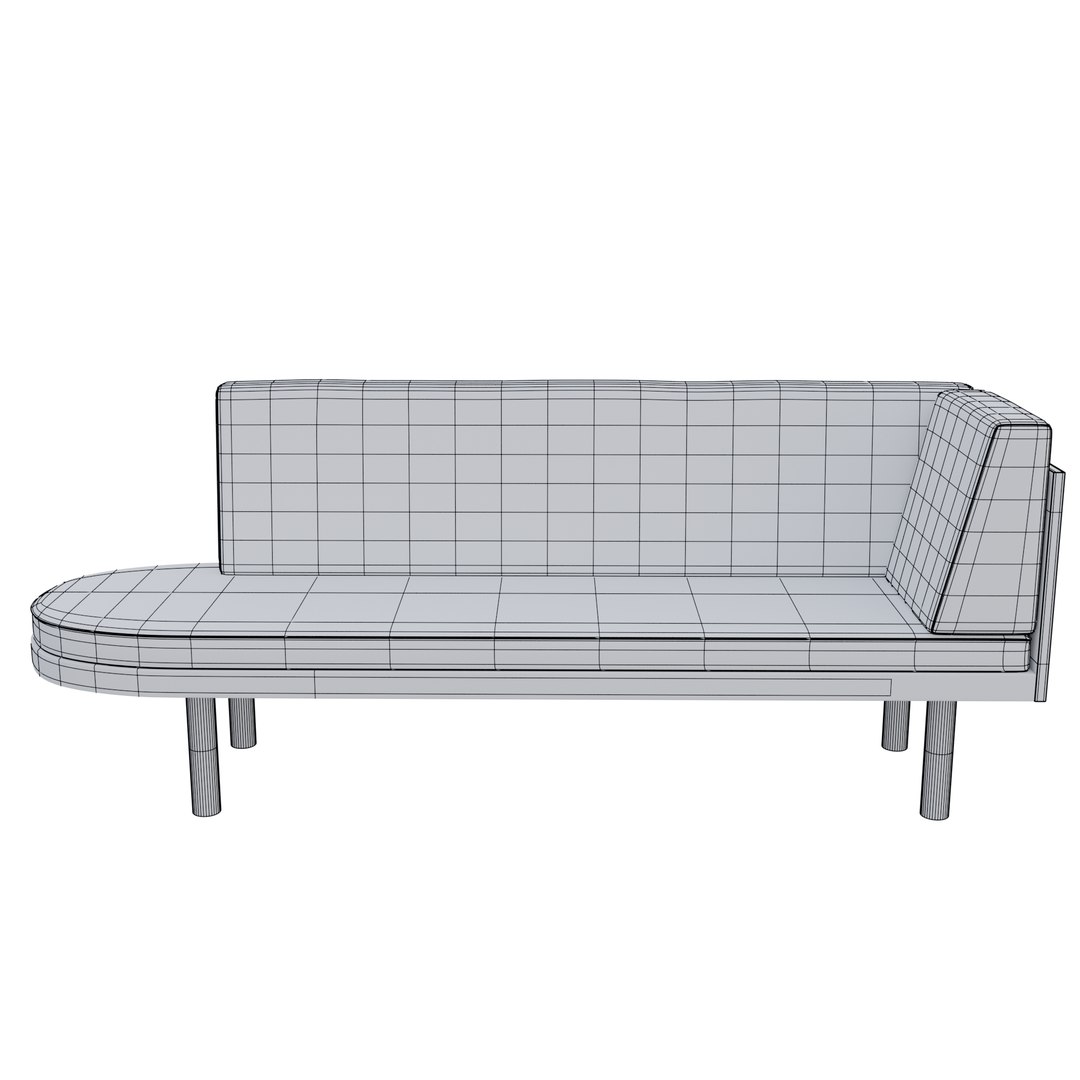 Mid Corner Sofa Chaise Lounges 3D Model - TurboSquid 2189423