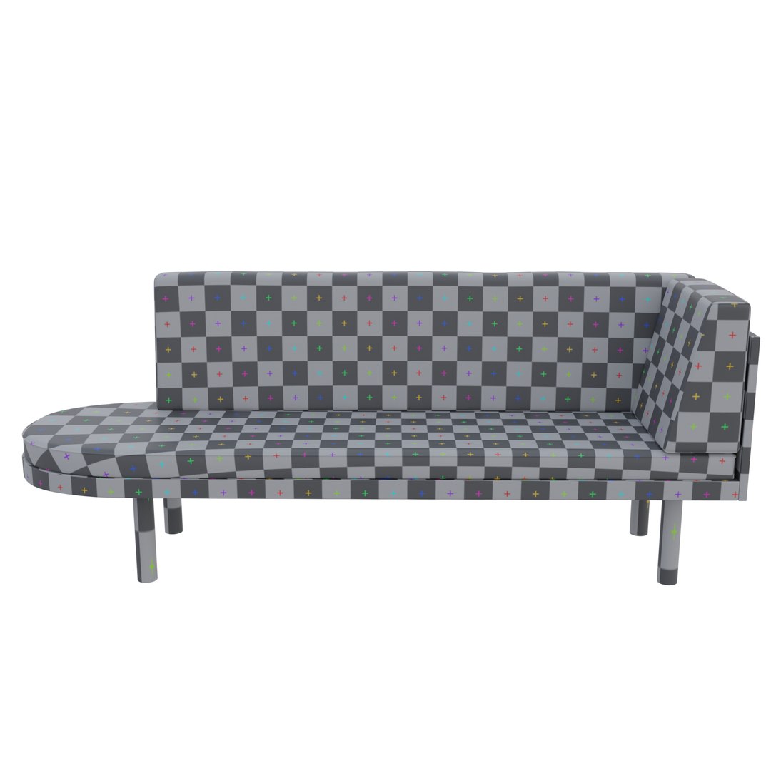 Mid Corner Sofa Chaise Lounges 3D Model - TurboSquid 2189423