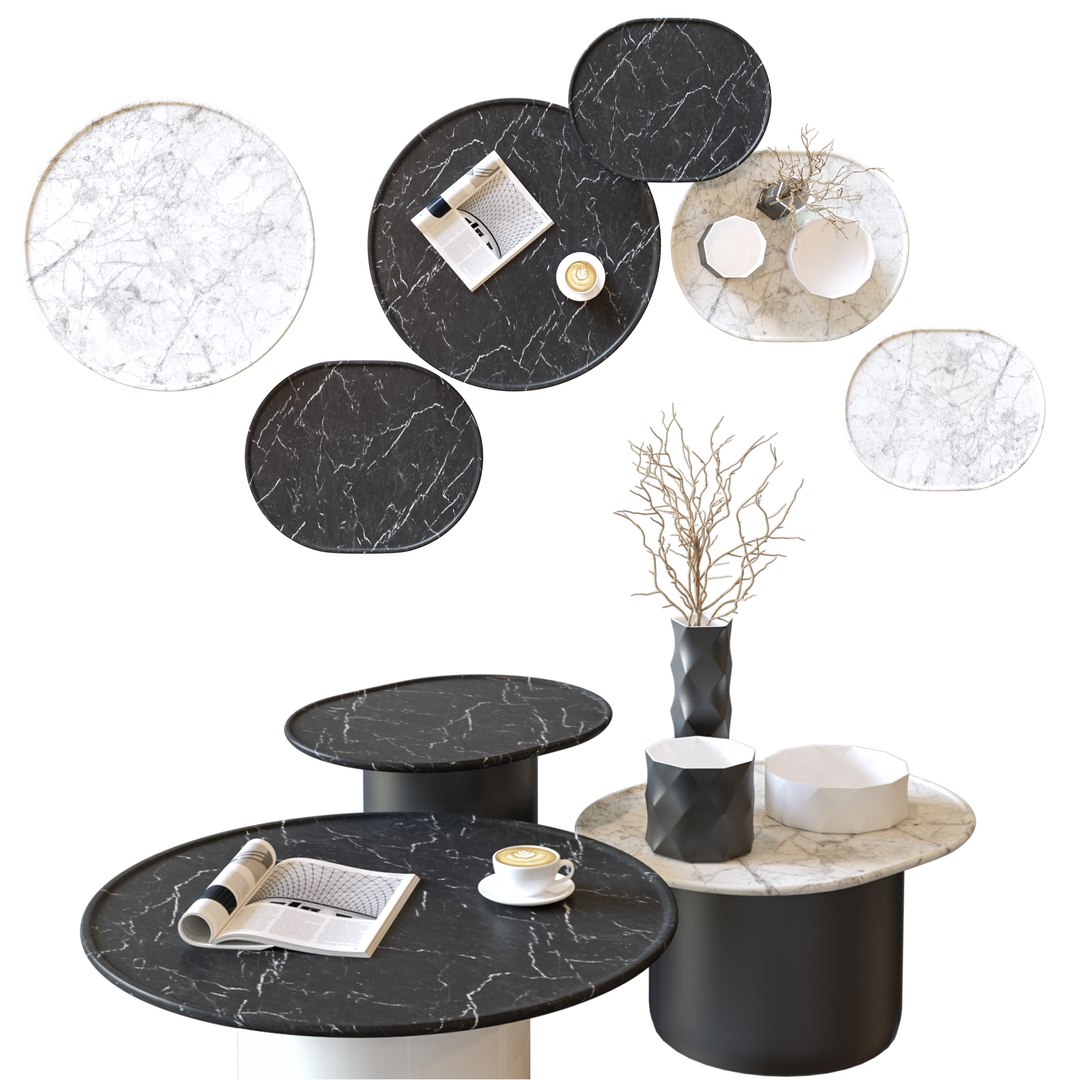 Button Tables B Italia 3D - TurboSquid 1447388