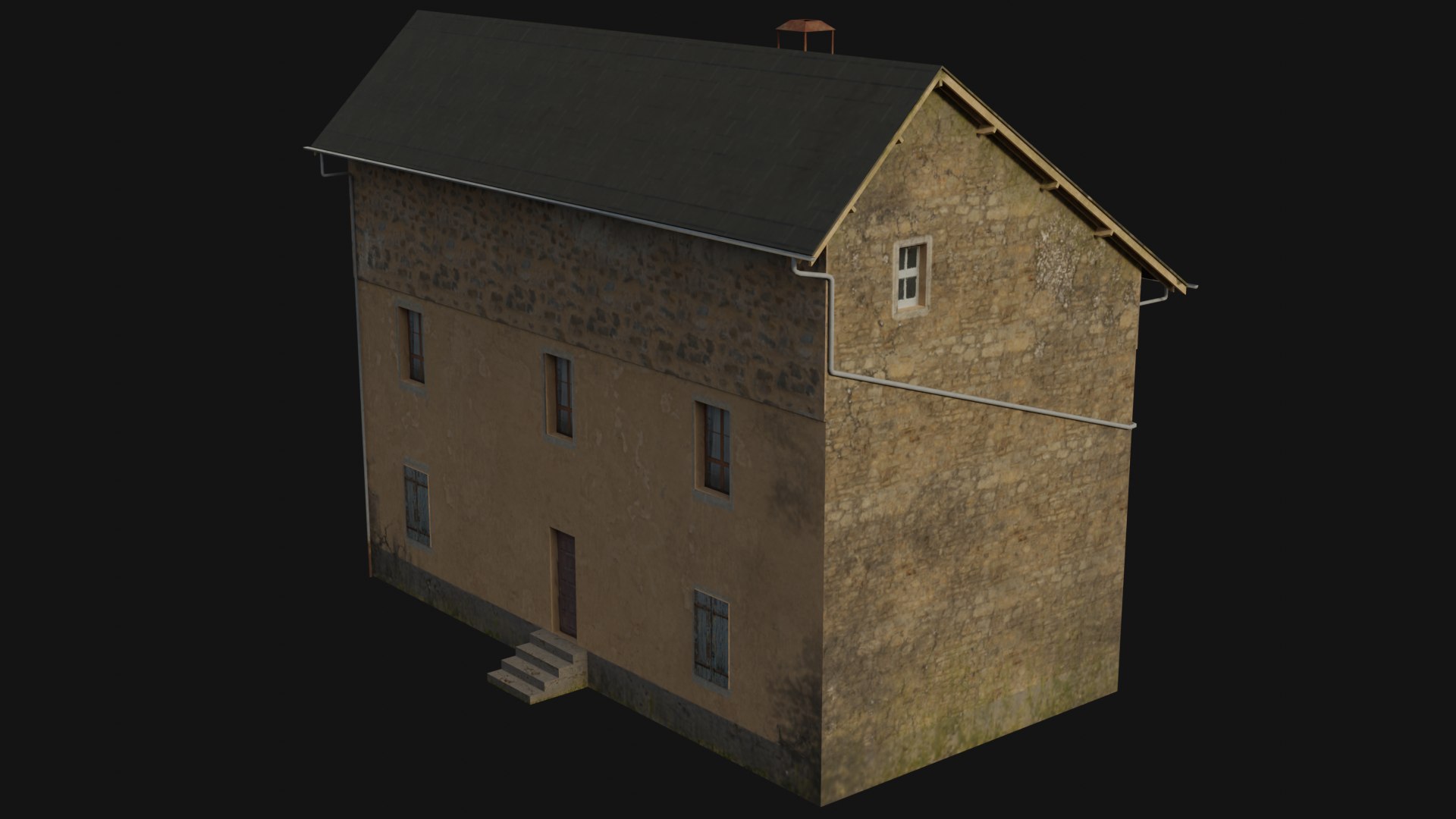 3D French House model - TurboSquid 2130177