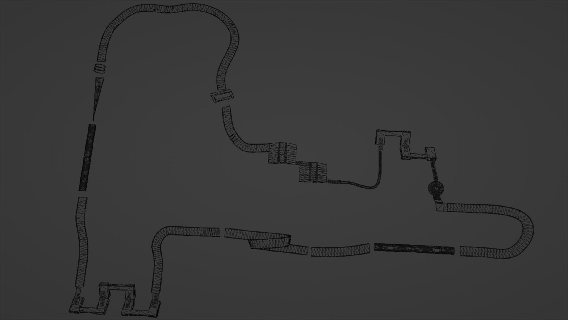 3D Modular Arcade Racing Tracks Model - TurboSquid 2426520