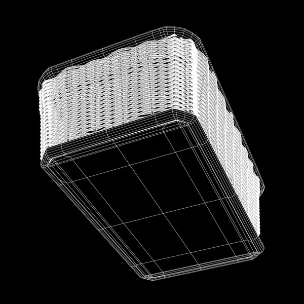 wicker basket 3d model