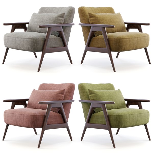John Lewis & Partners Hendricks Accent Chair 3D 모델 - TurboSquid 1566268