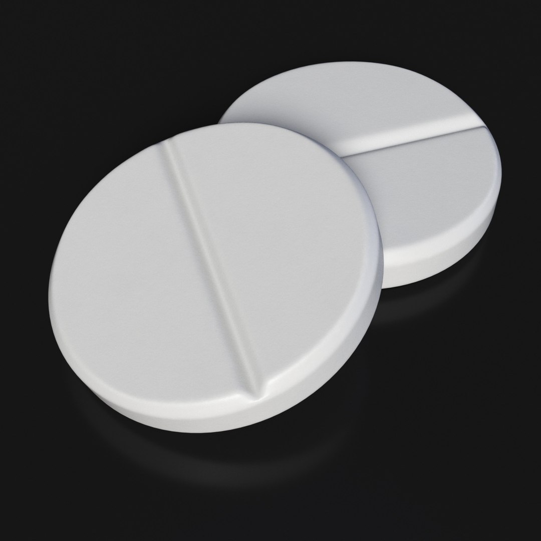 3D Round Split Pill Model - TurboSquid 2342336