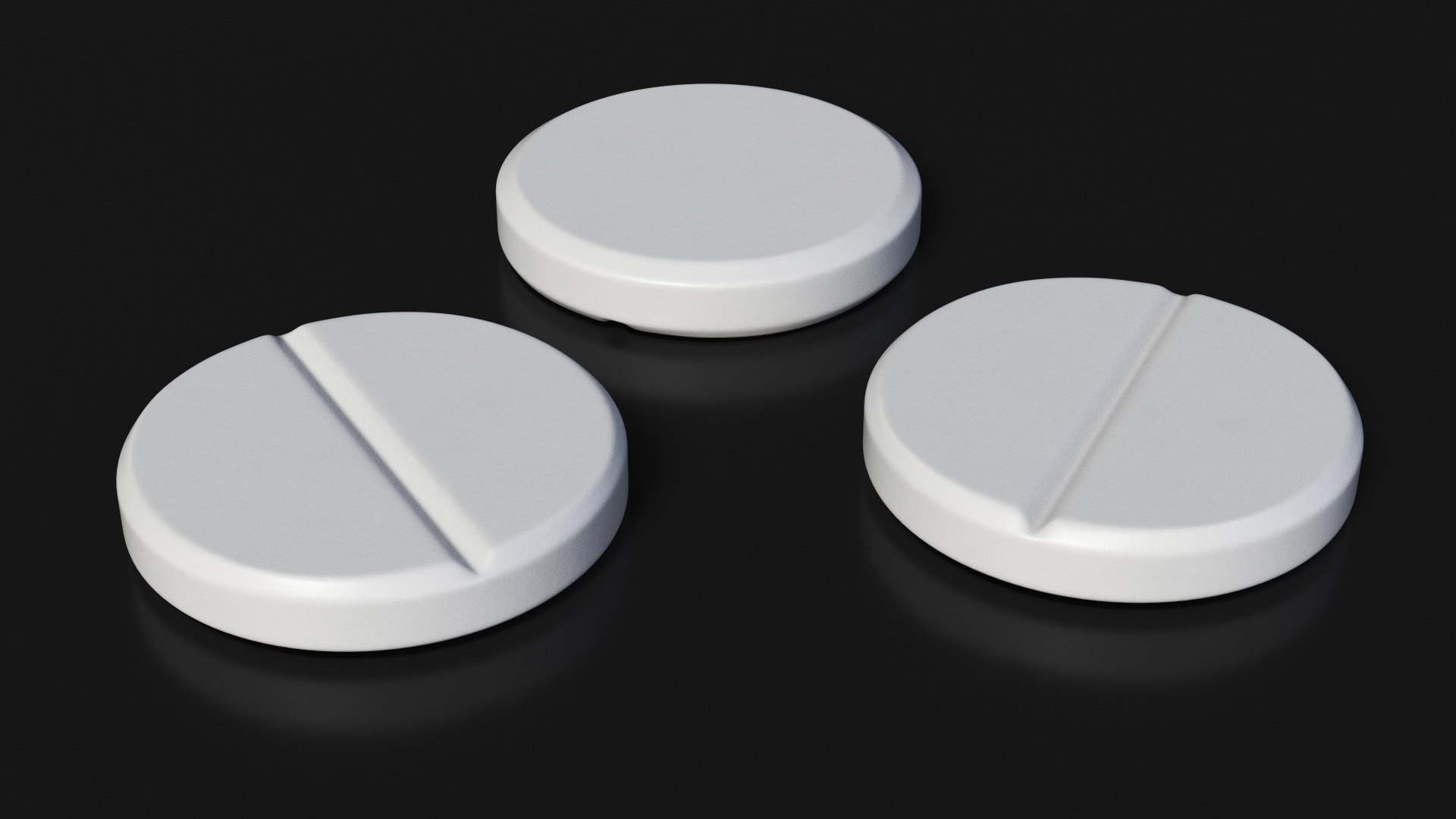 3D Round Split Pill Model - TurboSquid 2342336