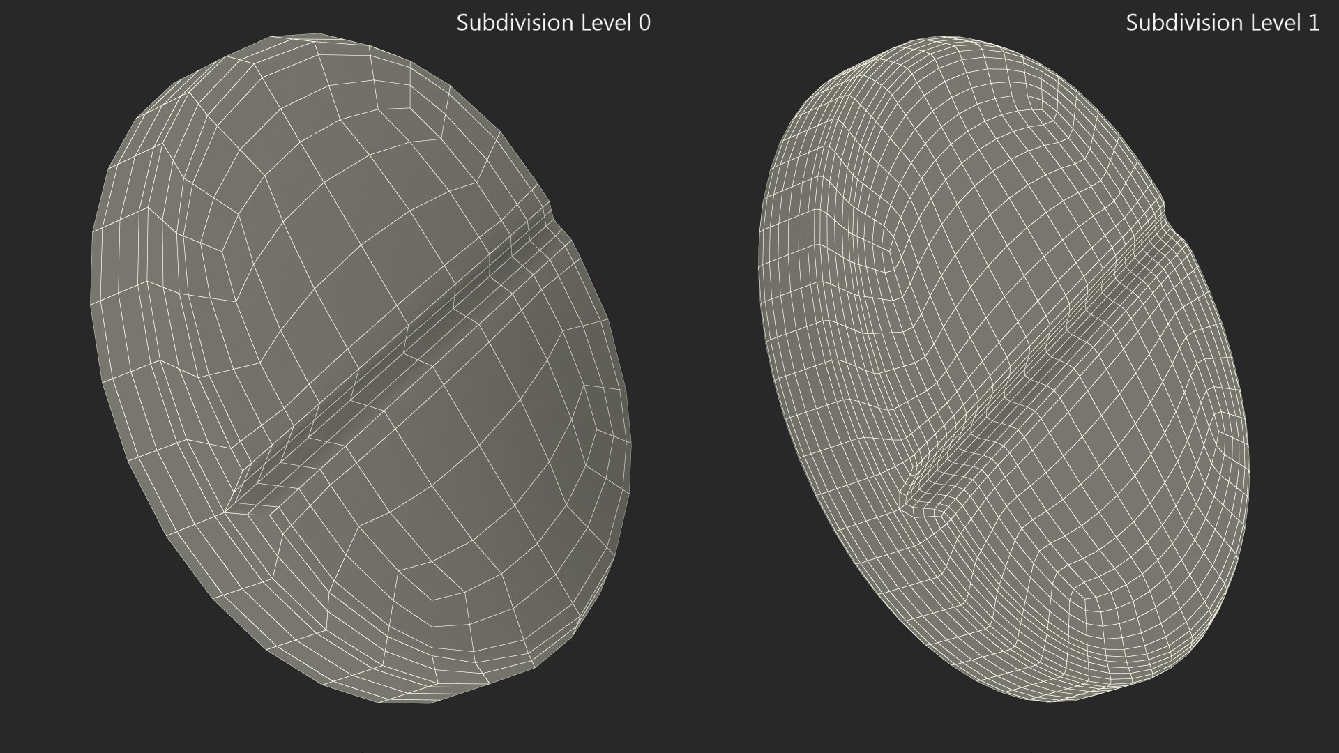 3D Round Split Pill Model - TurboSquid 2342336