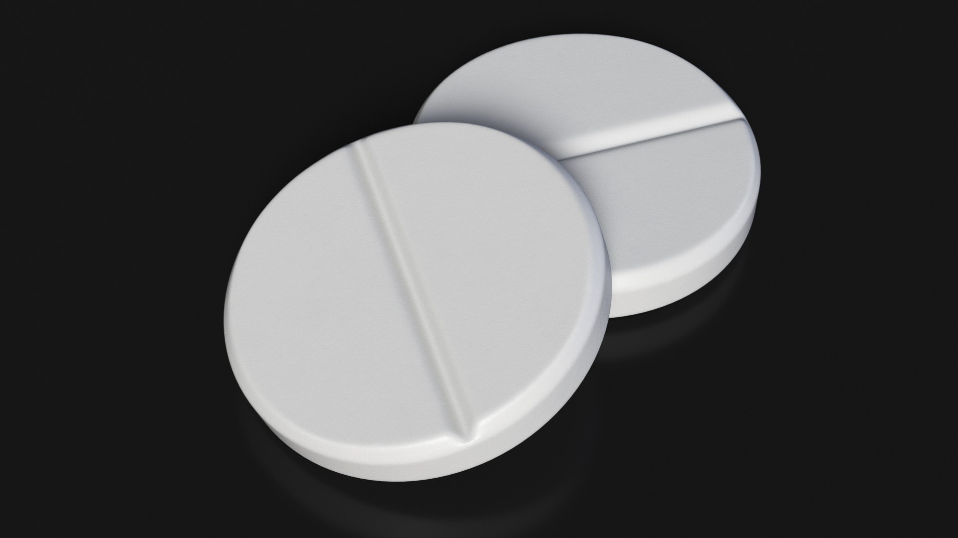 3D Round Split Pill Model - TurboSquid 2342336