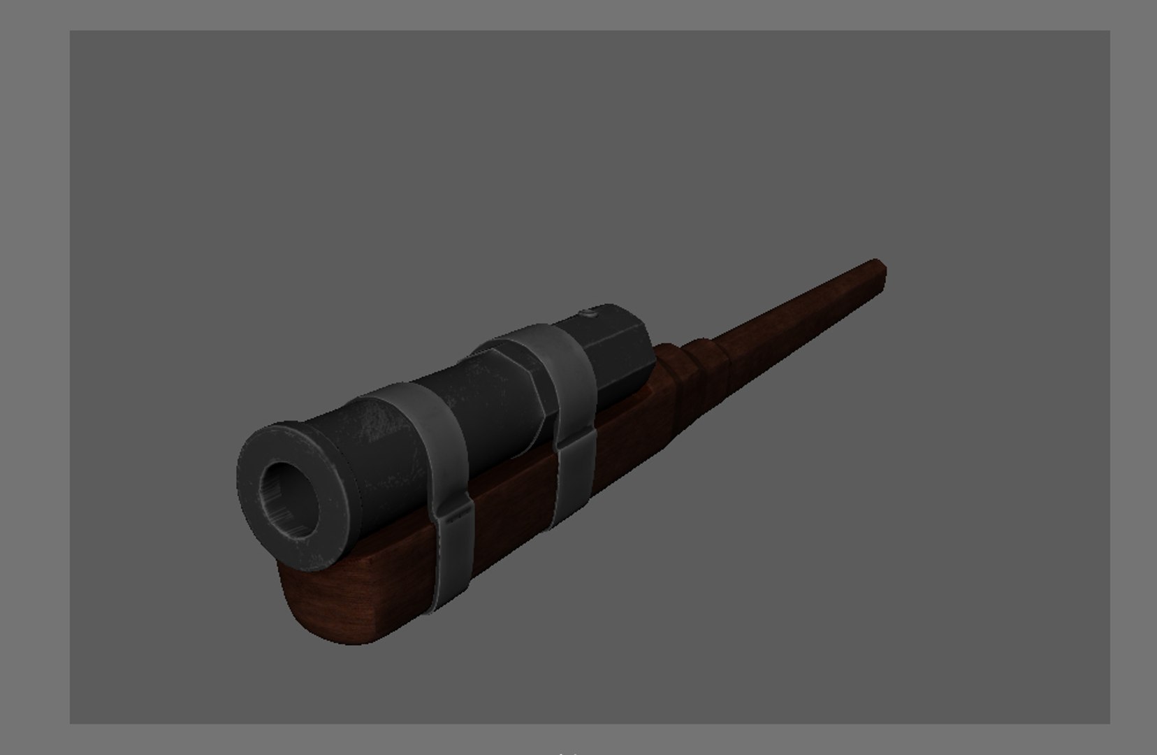 3D Medieval HandCannon 3D Model Lowpoly Low-poly 3D Model Model ...