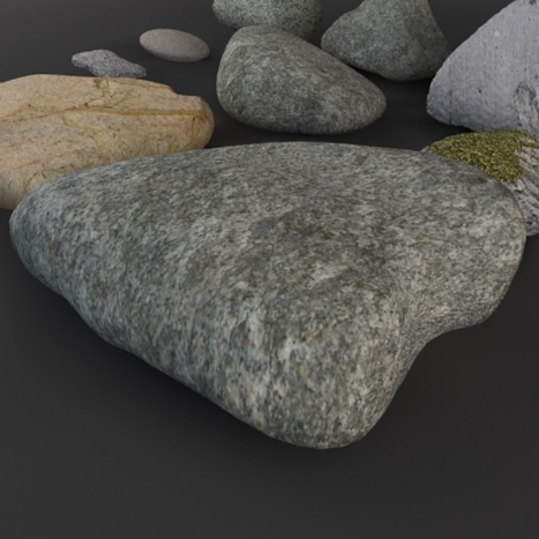 3d model of stones