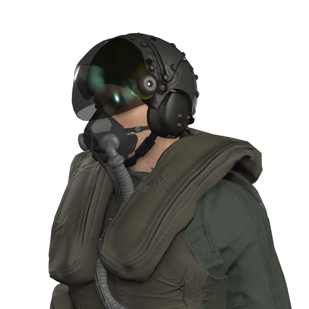 Jet Fighter Pilot 3D Model - TurboSquid 2046935