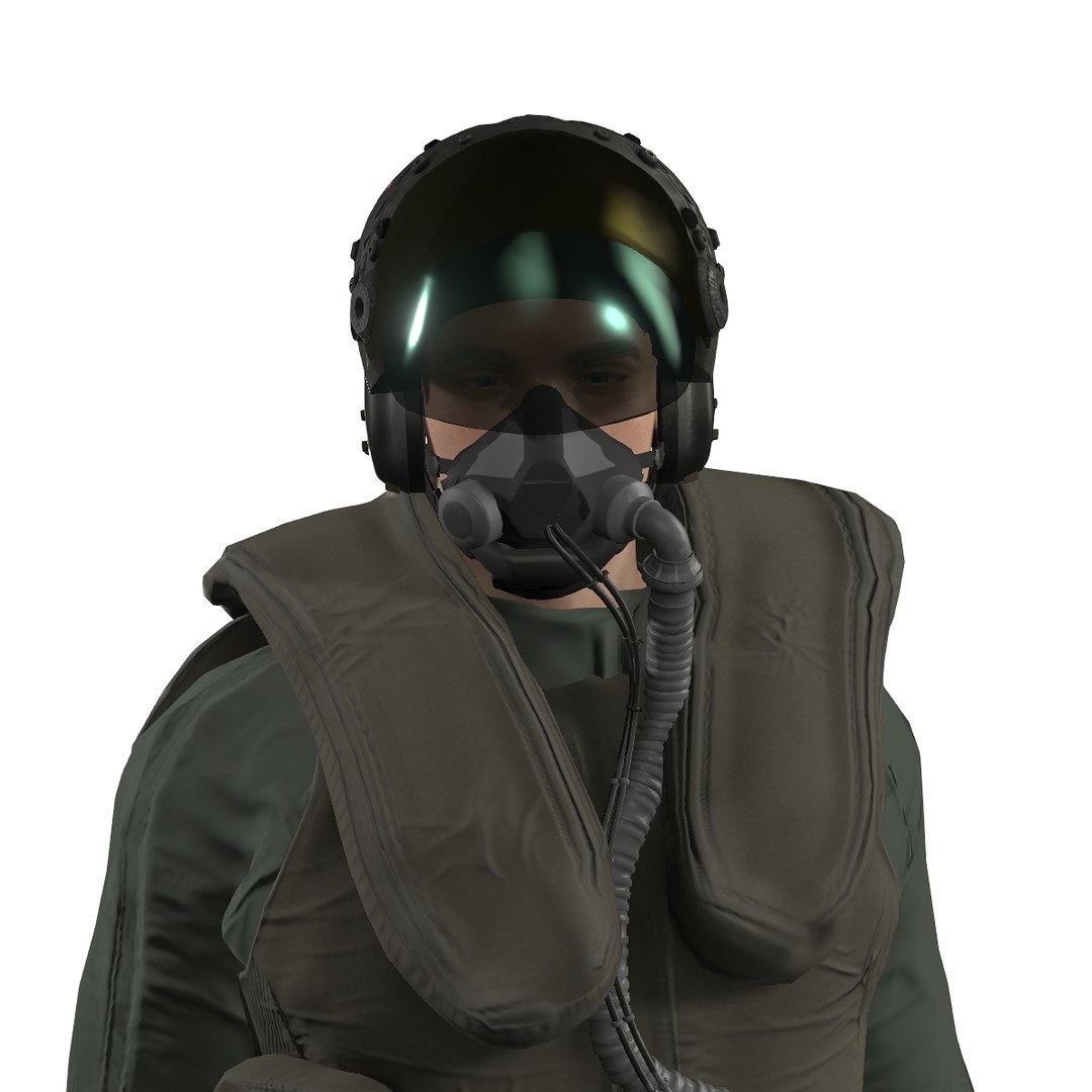 Jet Fighter Pilot 3D Model - TurboSquid 2046935