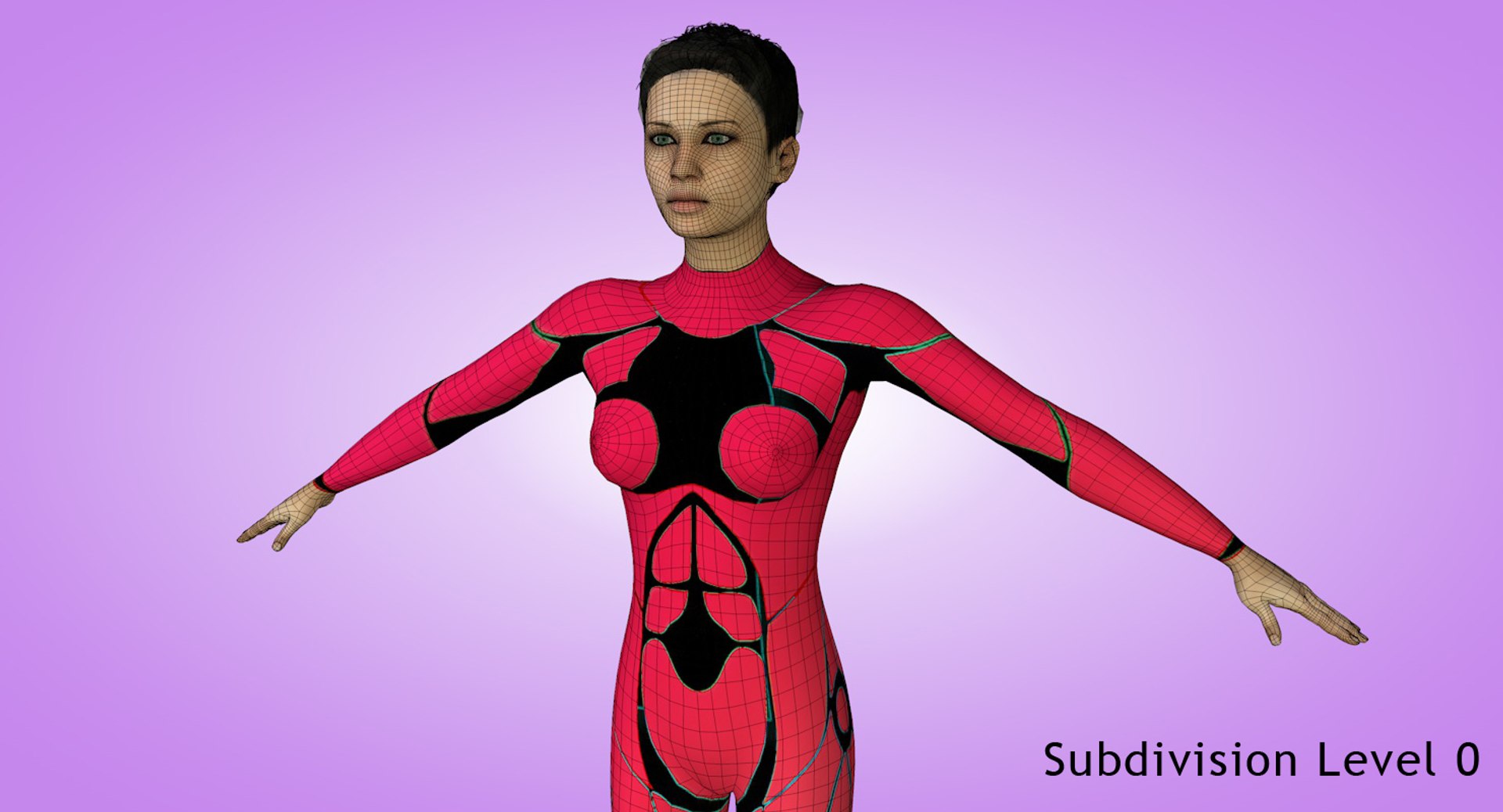 Female Rigged 3d Model