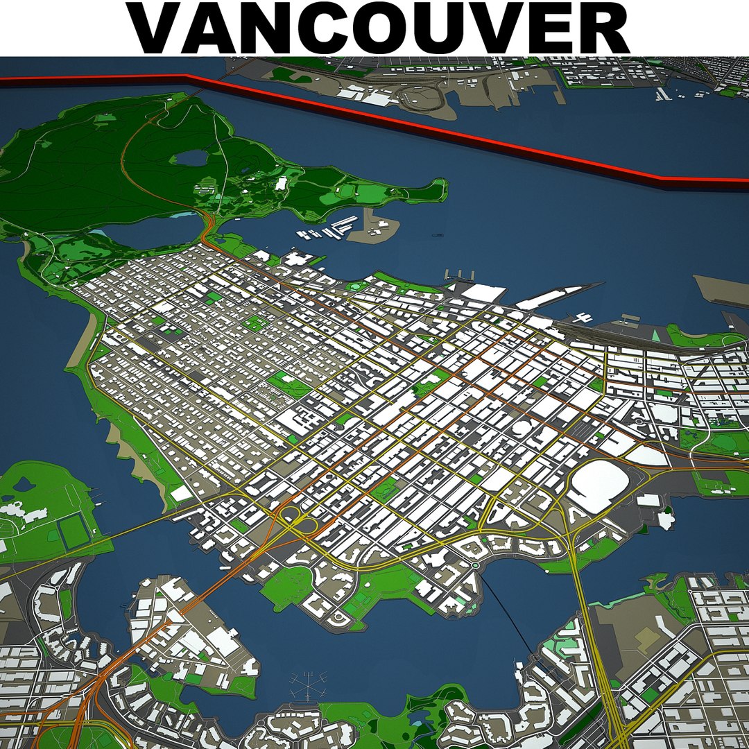 Vancouver Cityscape Model - TurboSquid 1498133