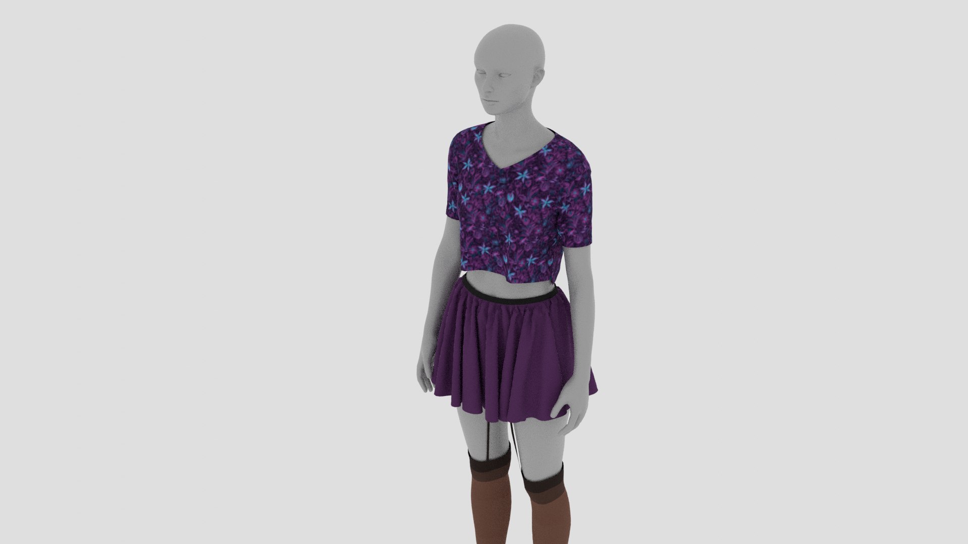 Womens Dress - Female Outfit Clothes 3D Model - TurboSquid 2007914
