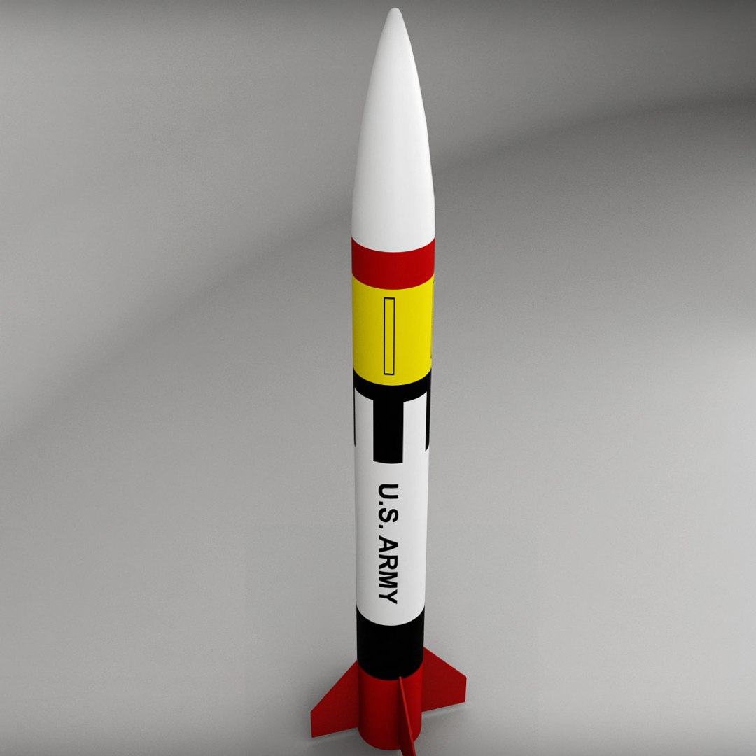 patriot rocket 3d model