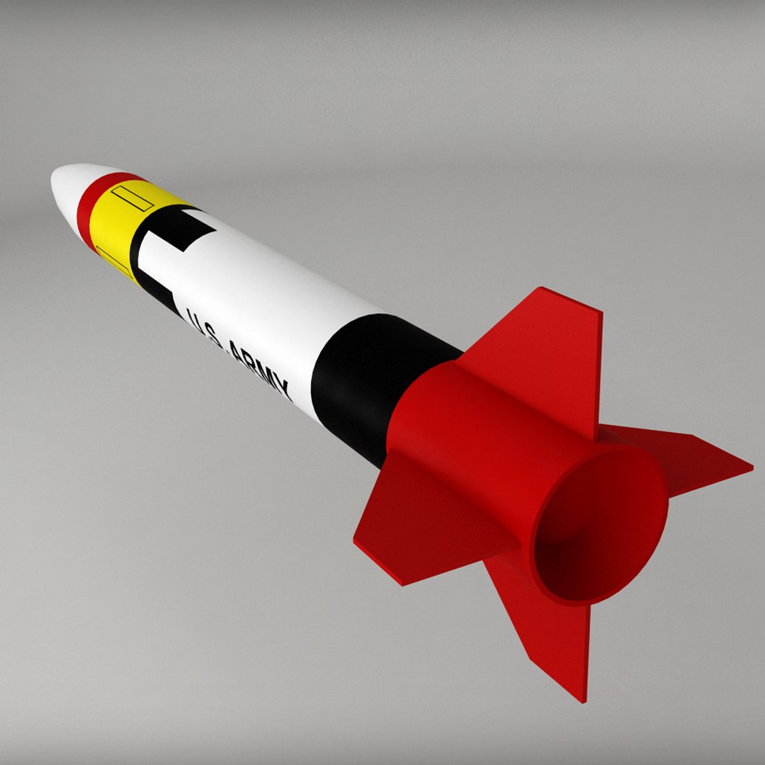 patriot rocket 3d model
