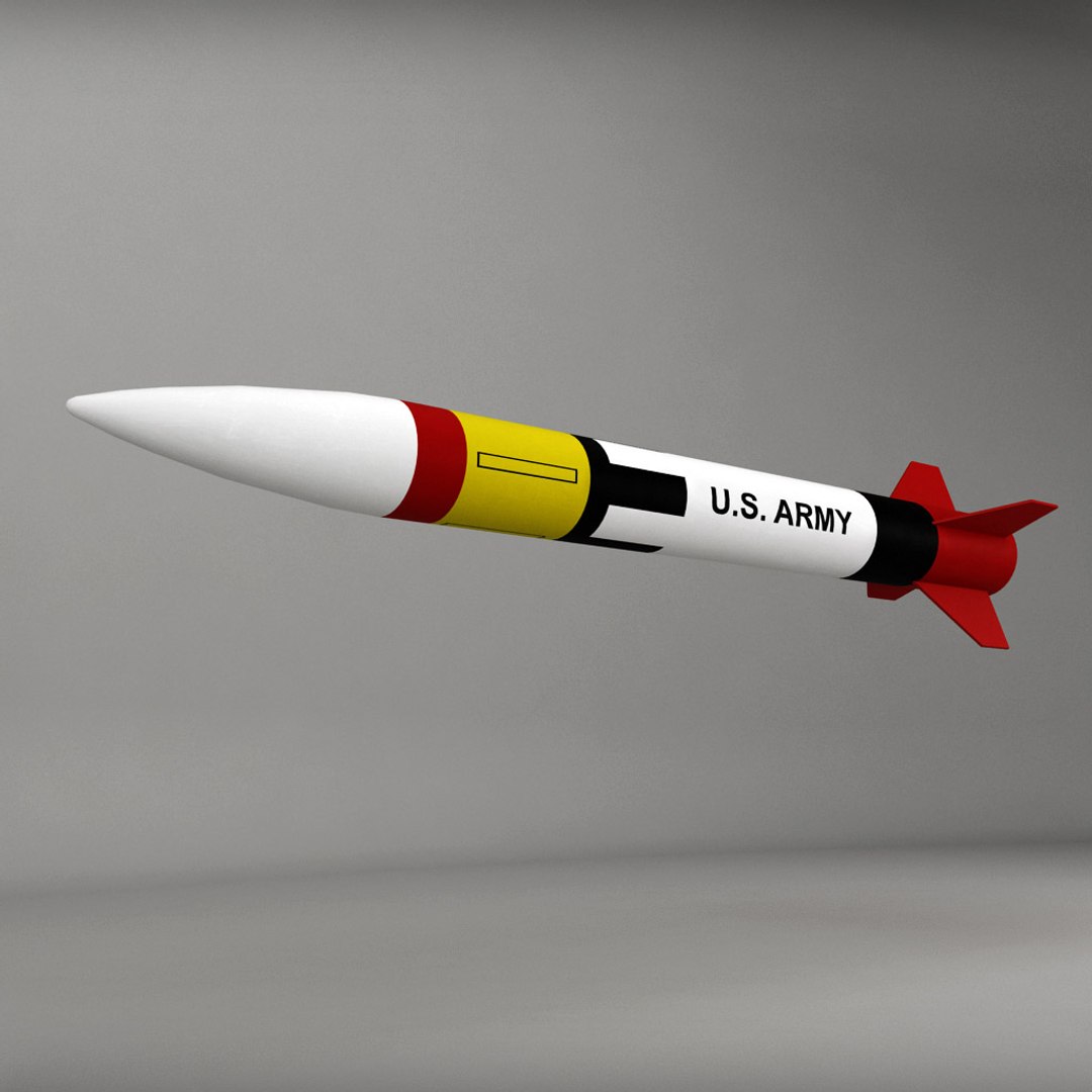 patriot rocket 3d model