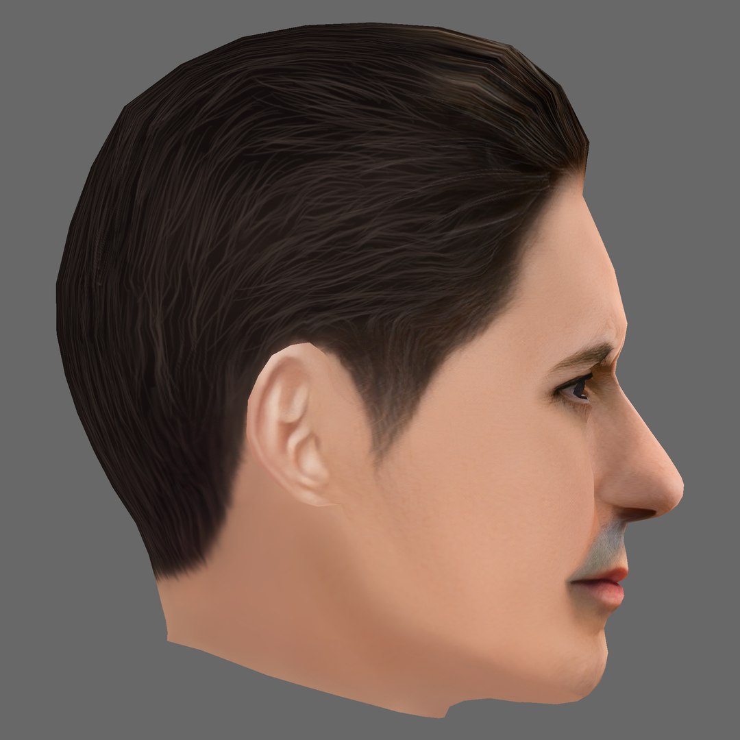 Robert Downey Jr Head - Low Poly Head For Game 3D Model - TurboSquid ...