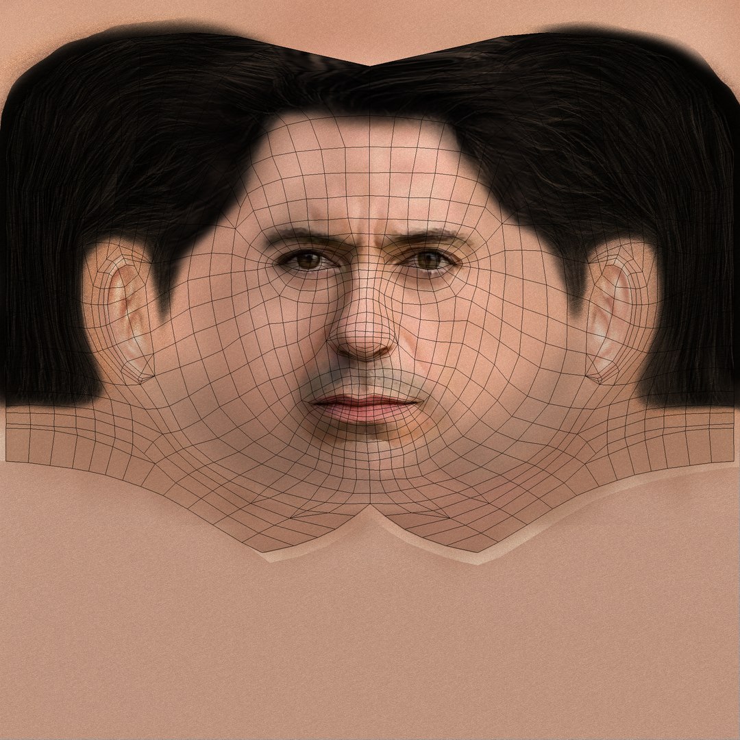 Robert Downey Jr Head - Low poly head for game 3D model - TurboSquid ...