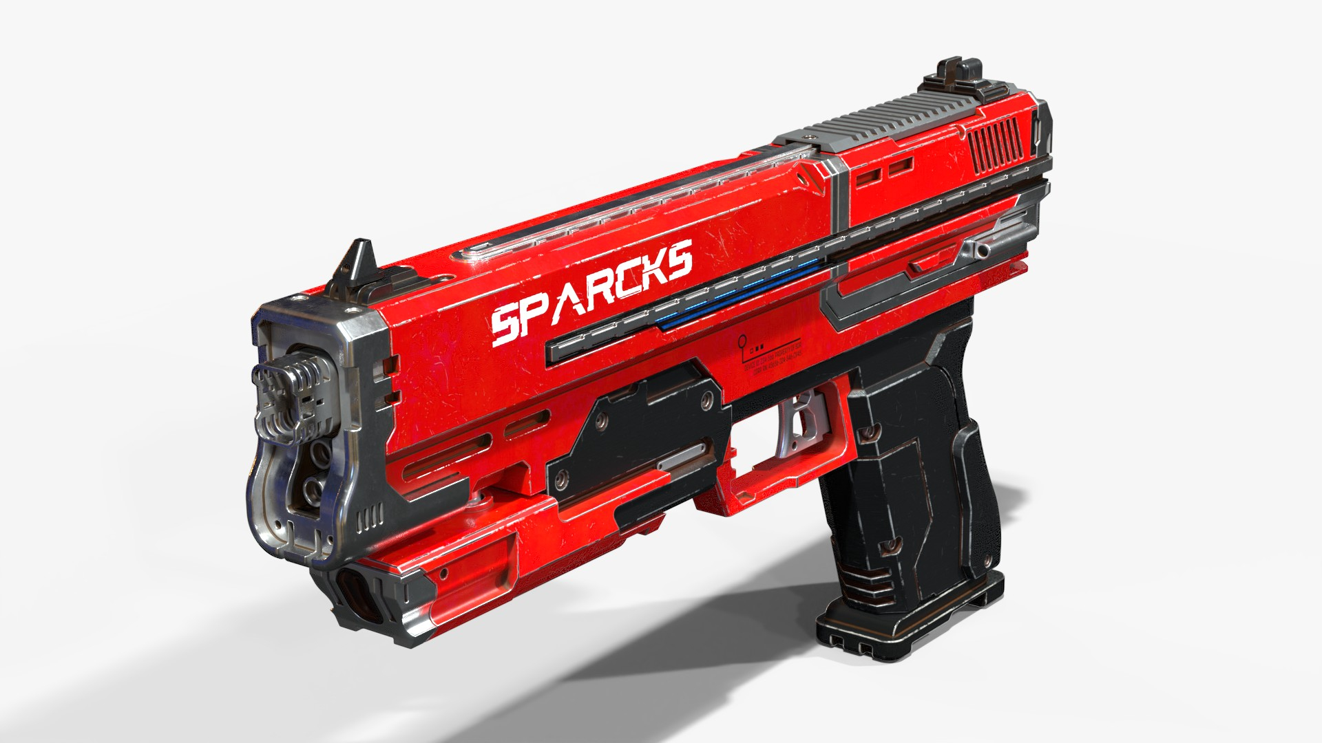 Sci fi Hand Gun 3D model - TurboSquid 1805492