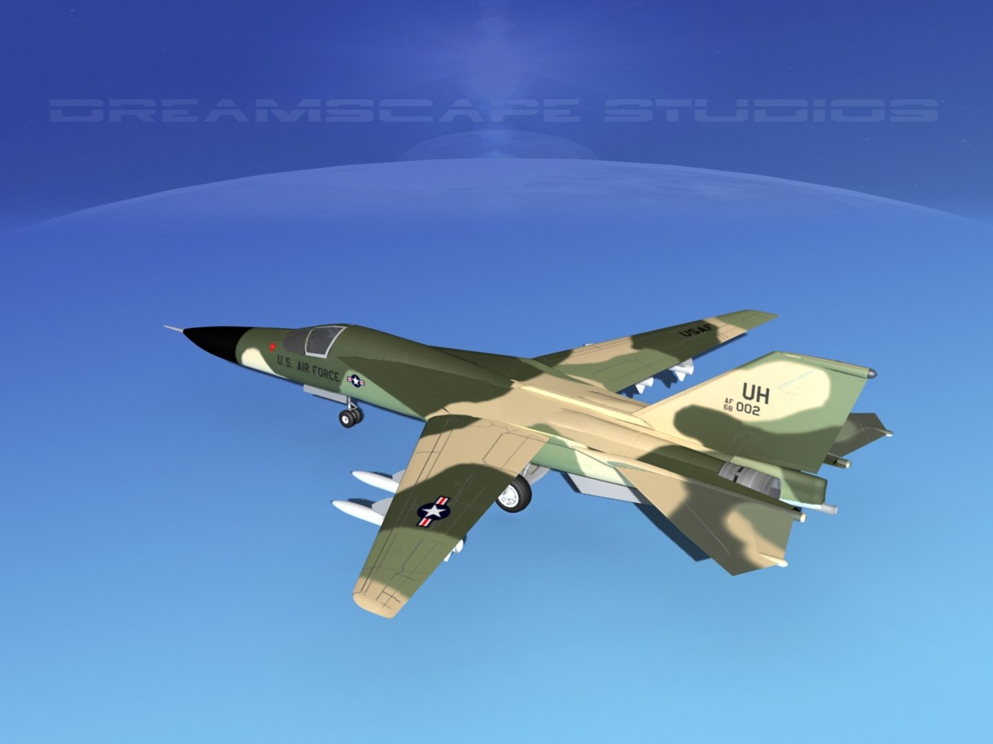 General F-111 Aardvark Bomber 3d Model