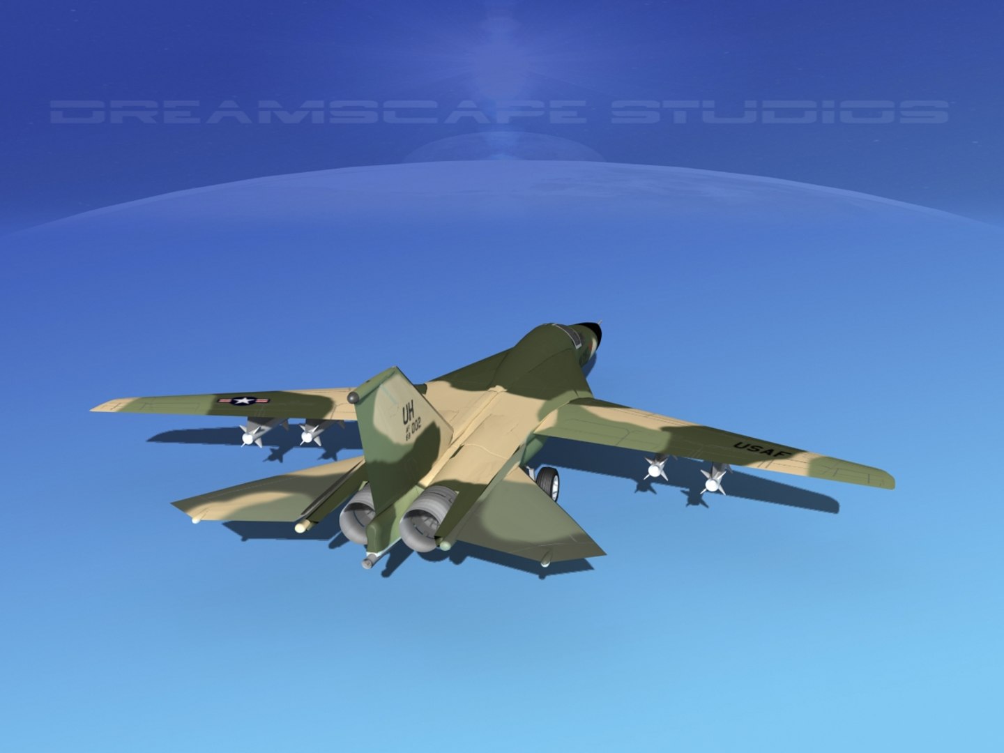 General F-111 Aardvark Bomber 3d Model