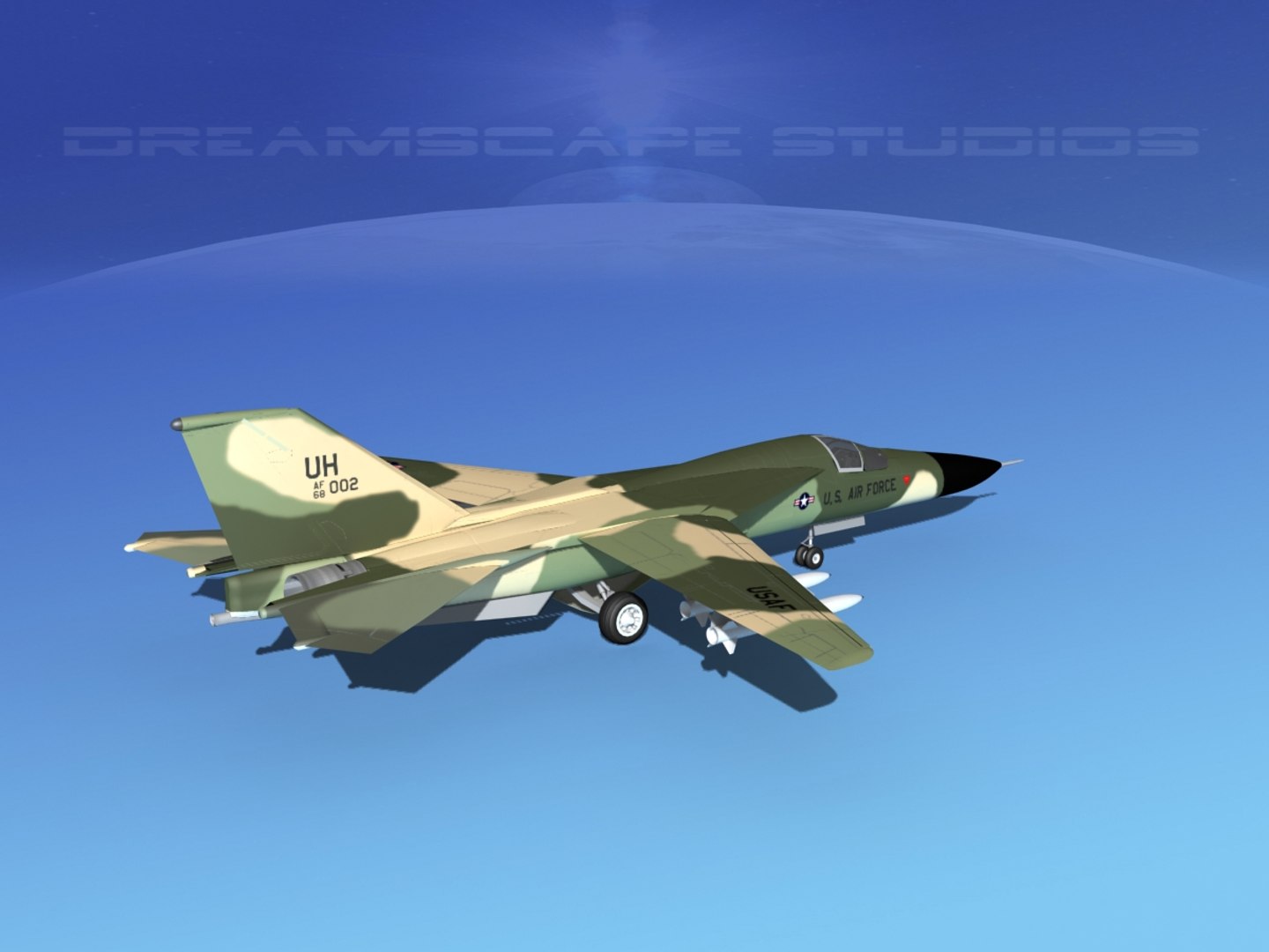 General F-111 Aardvark Bomber 3d Model