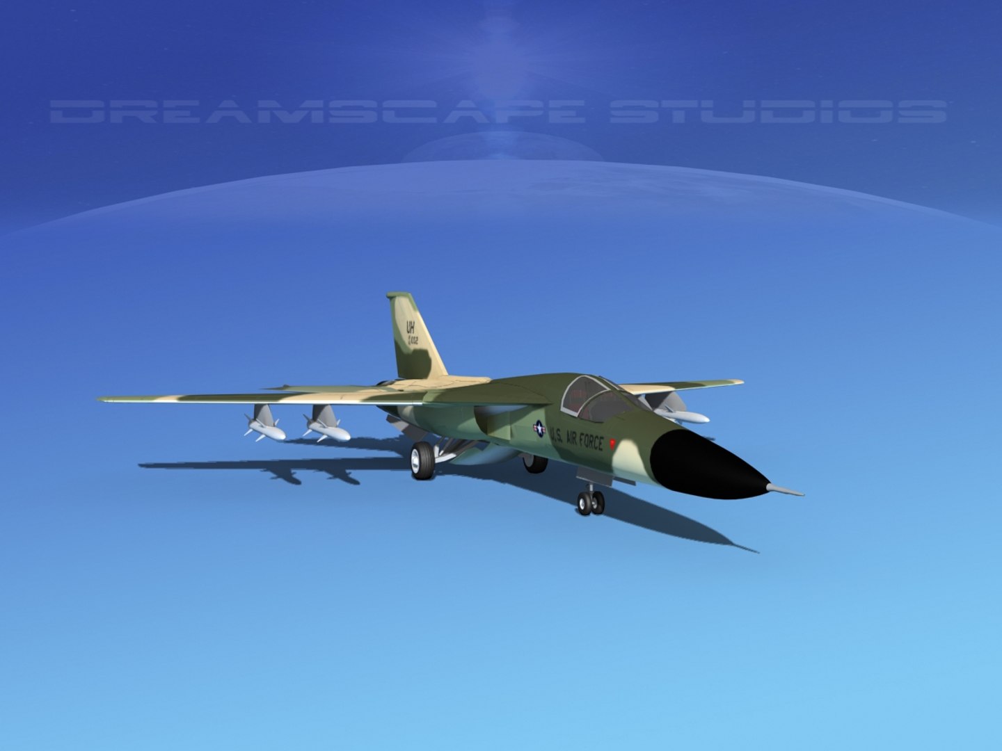 General F-111 Aardvark Bomber 3d Model