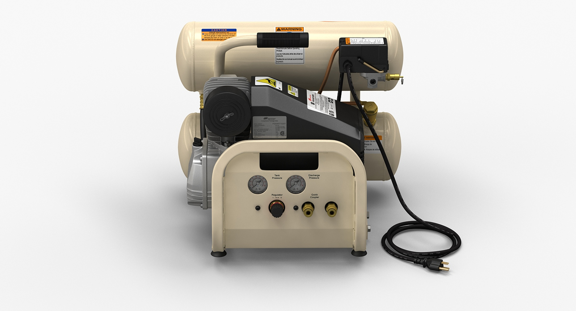 Ingersoll-rand Portable Air Compressor 3D - TurboSquid 1190258