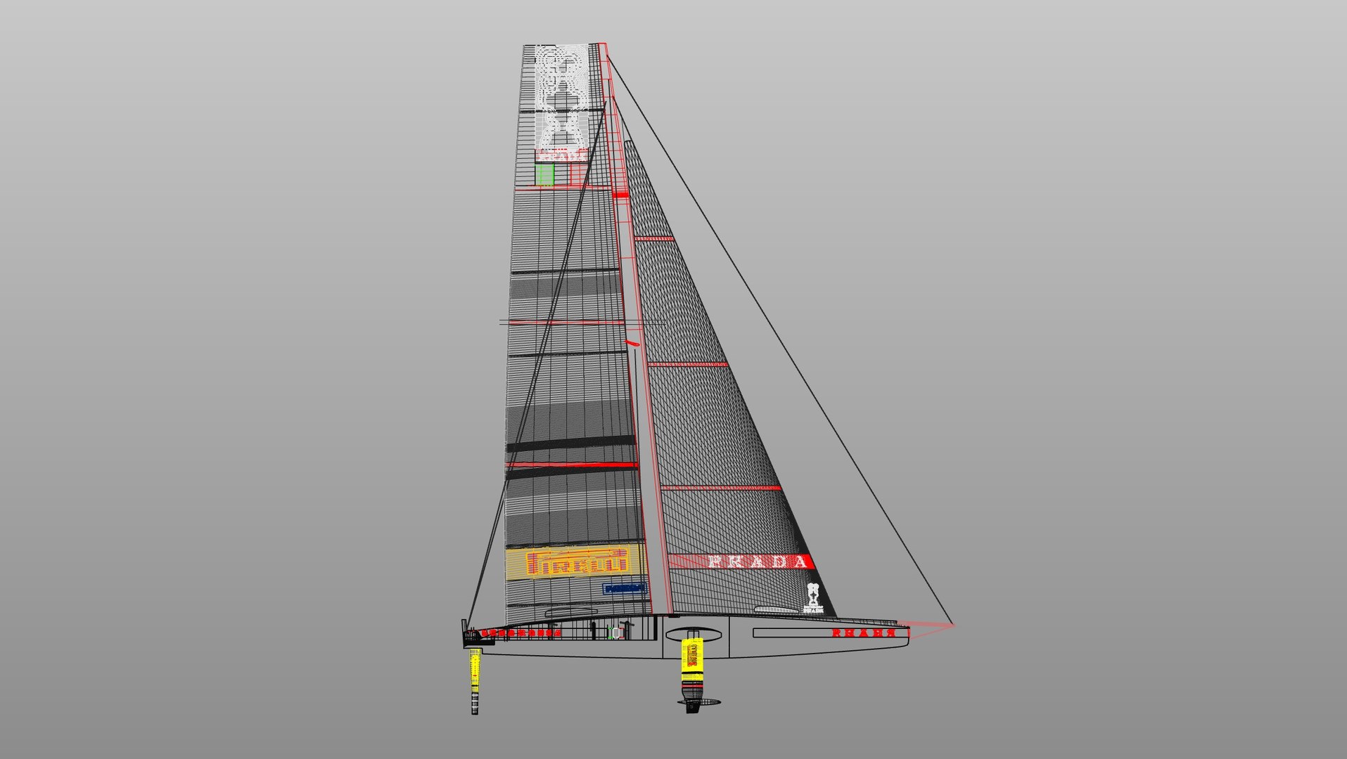 Ac75 Luna Rossa 3D Model - TurboSquid 1582966