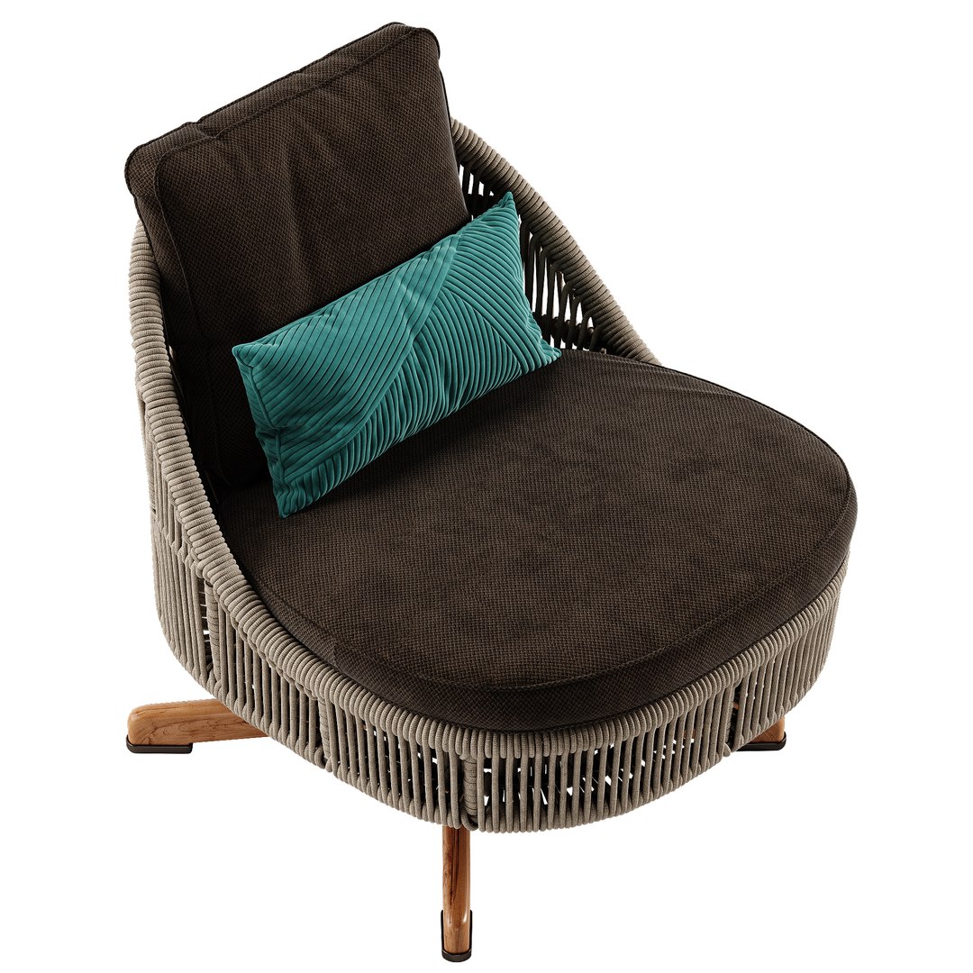 Minotti Sendai Cord Armchair 3D Model - TurboSquid 2144200